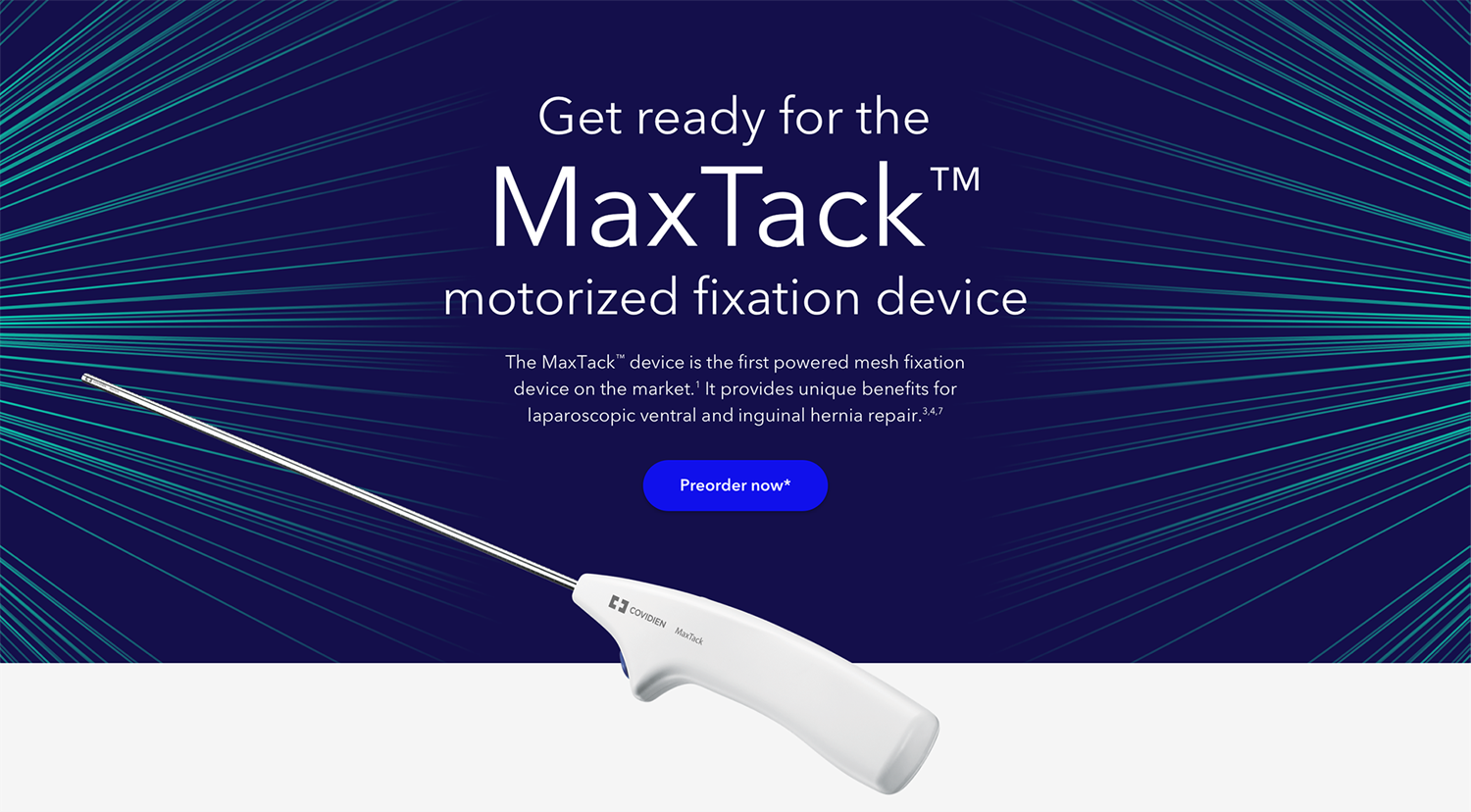 Get ready for the MaxTack™ motorized fixation device | Medtronic